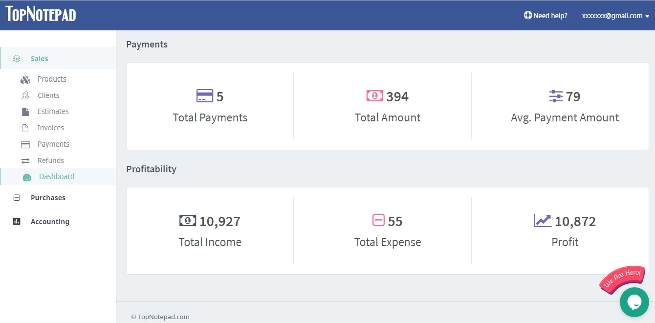 Steps to track Invoice Dashboard
